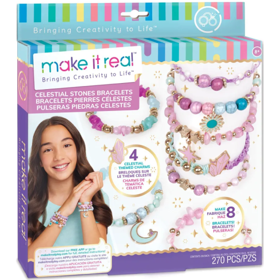Набор для творчества Make IT Real 1322 Создай свой браслет. Небесные камушки