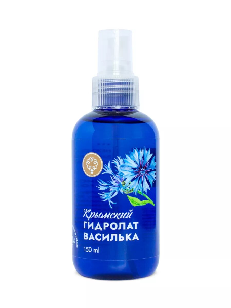 Гидролат Крымского Василька для лица тела и волос натуральный, 150 мл