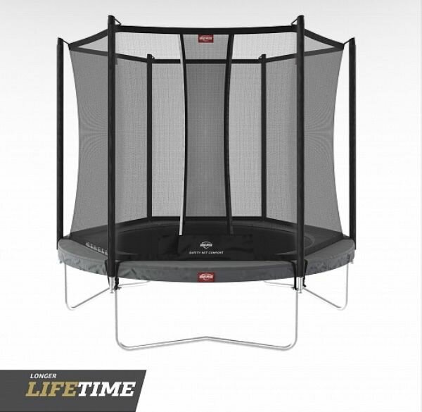 Батут BERG Favorit Regular 200 Grey + защитная сетка Comfort