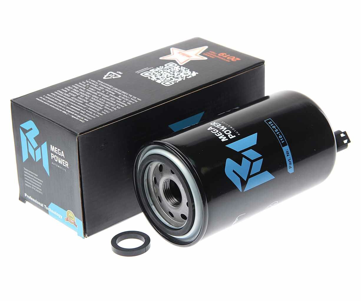 Фильтр топливный ГАЗ-3309,3310, КАМАЗ дв. CUMMINS ISBe, ISF 3.8 сепаратор, 110-15-015, MEGAPOWER