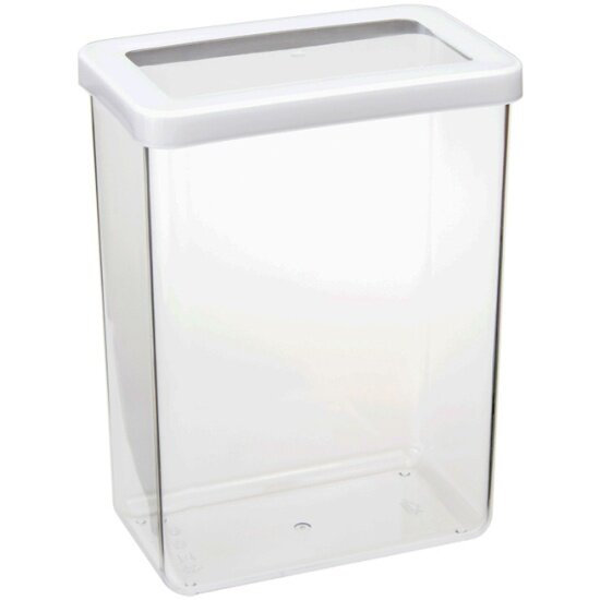 Емкость для сыпучих продуктов Idea степ 2,5л 16х10х21см М 1298 Белый