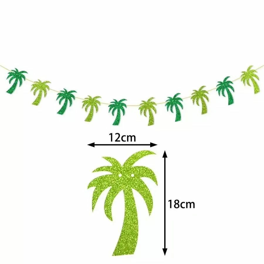 Гирлянда МаскаПати "Пальма", для гавайских вечеринок, 135см