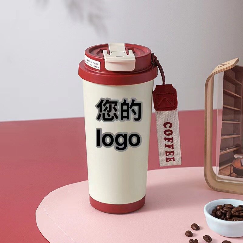 Автомобильная кружка для кофе с изображением ландышей, термобутылка для двух напитков из нержавеющей стали, женская бутылка для воды, бутылка для воды с принтом.