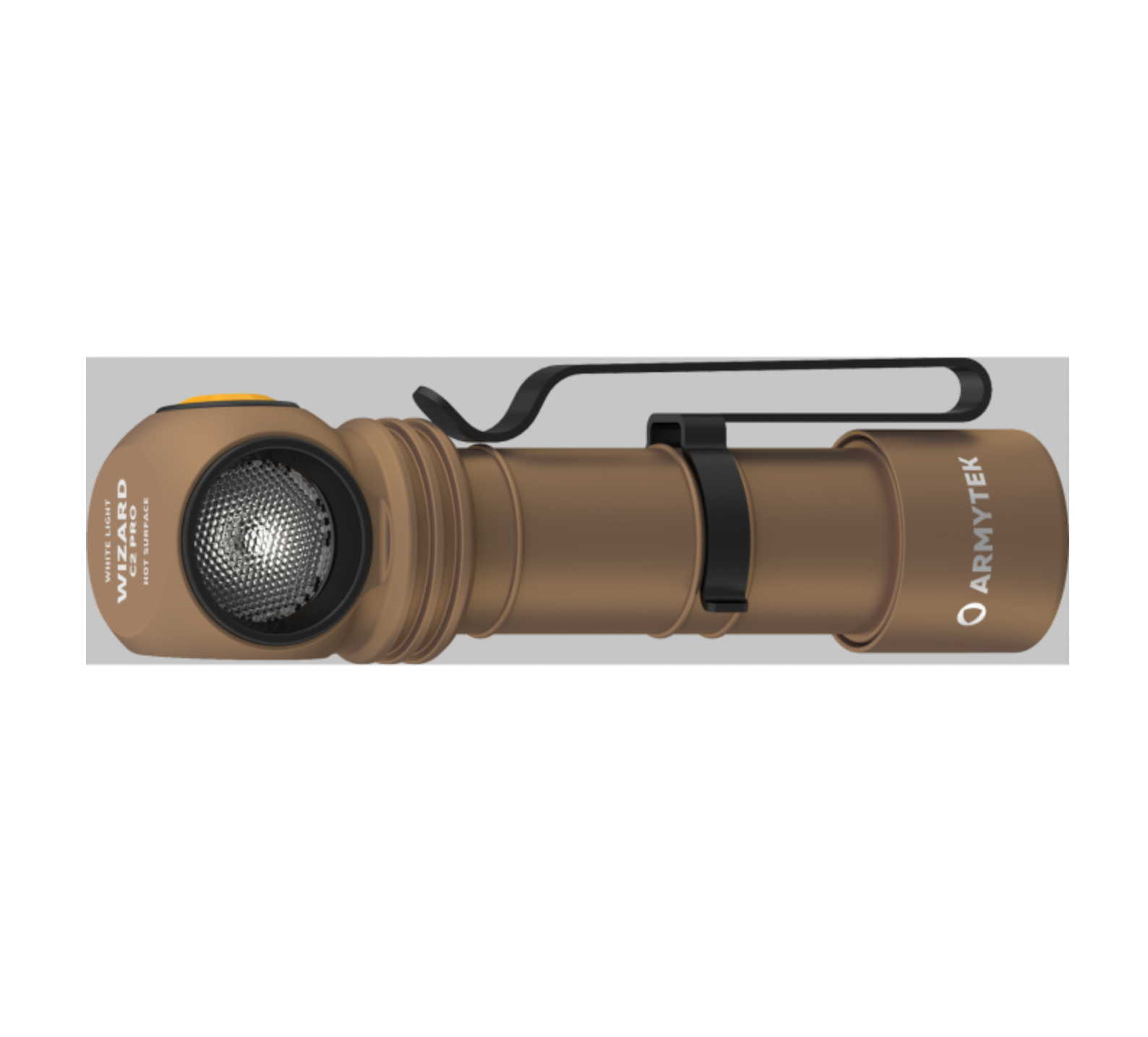 Мультифонарь налобный Armytek Wizard C2 Pro Sand, чехол, холодный свет, аккумулятор (F08701CS)