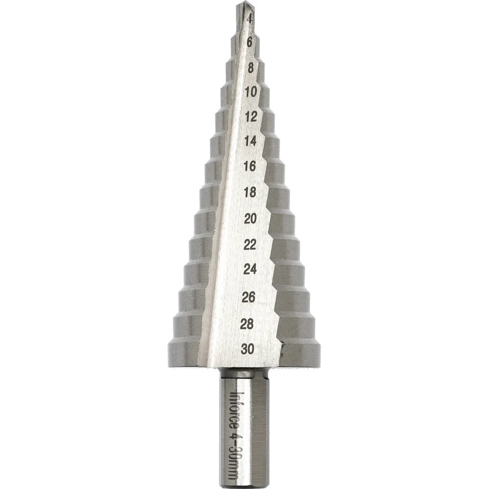 Сверло ступенчатое (4-30 мм; M42) Inforce 11-01-490