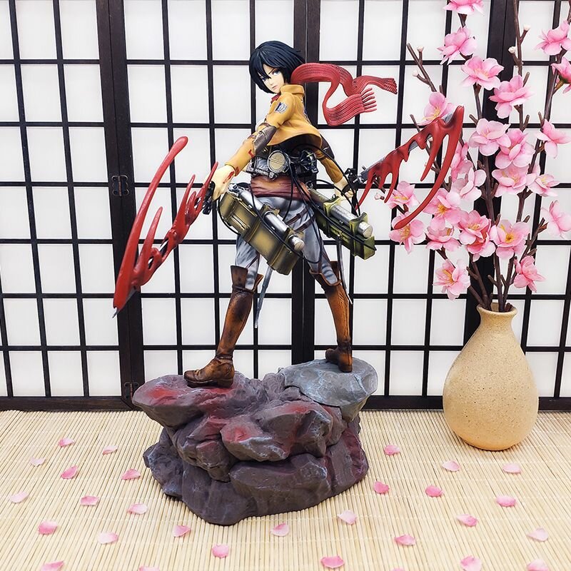 Атакующий гигант /Модель Микасы Акерман, аниме фигурки, Attack on Titan, MikasaAckerman,33 см -kpa