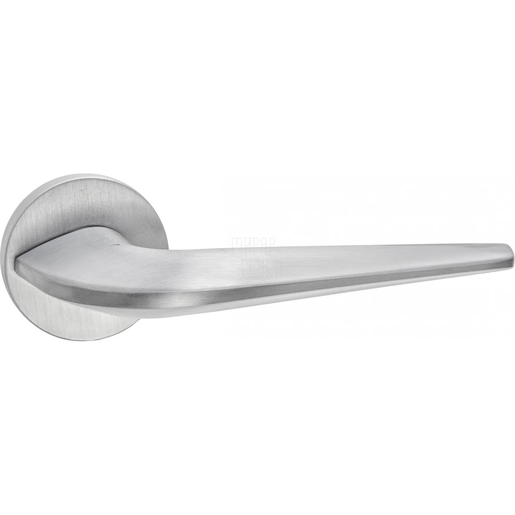 Дверные ручки Puerto (Пуэрто) "Макиато", серия SLIM INAL 544-06 (slim) на тонком круглом основании суперсатин. хром