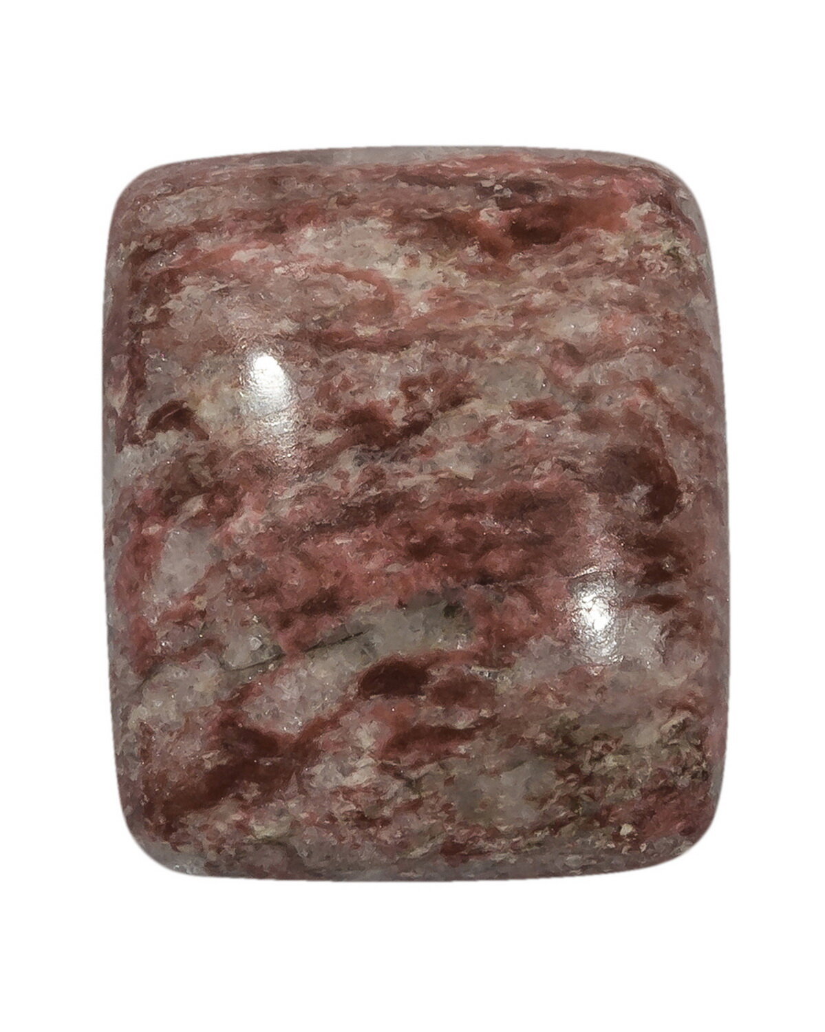 Кабошон Тулит темный, размер: 32х27х6 мм, натуральный минерал.