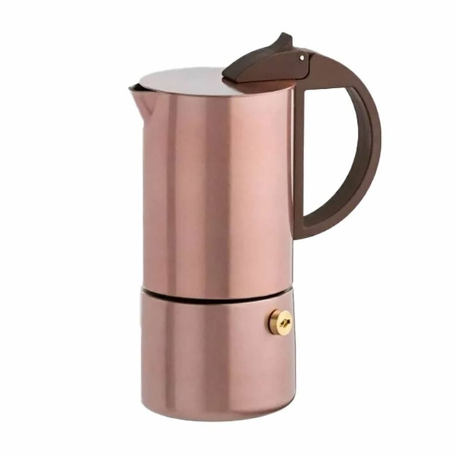 Гейзерная кофеварка Gnali&Zani Chicca 3 порции 120 мл, розовое золото, для индукции