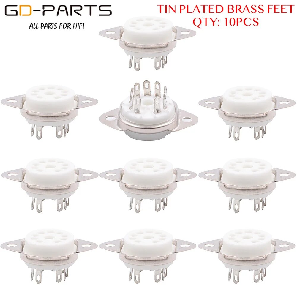 10шт гнезд для ламп GD-PARTS, цвет Tin Plated