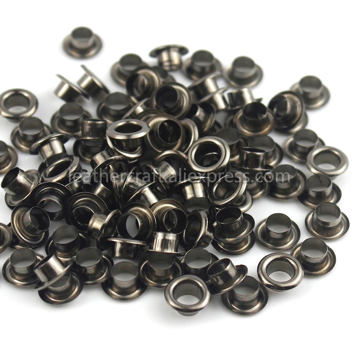 Латунные люверсы 5 мм 100 шт. Gun Metal