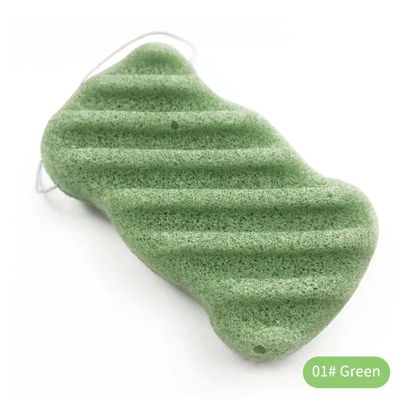 Натуральный конжаковый спонж 6 цветов