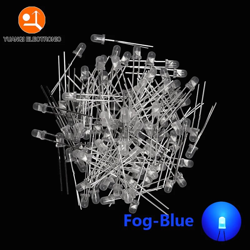100 шт. светодиоды 3мм Fog-Blue