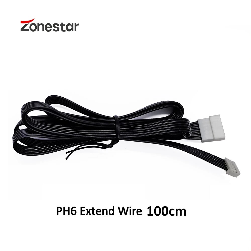 ZONESTAR Кабель для шагового двигателя 3D принтера 4PIN-6PIN 60см PH6 Extend 100cm