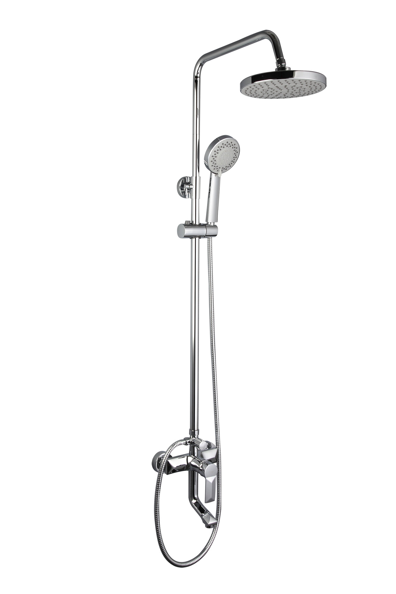 Душевая система с тропическим душем Frap F2418 латунь, цвет хром