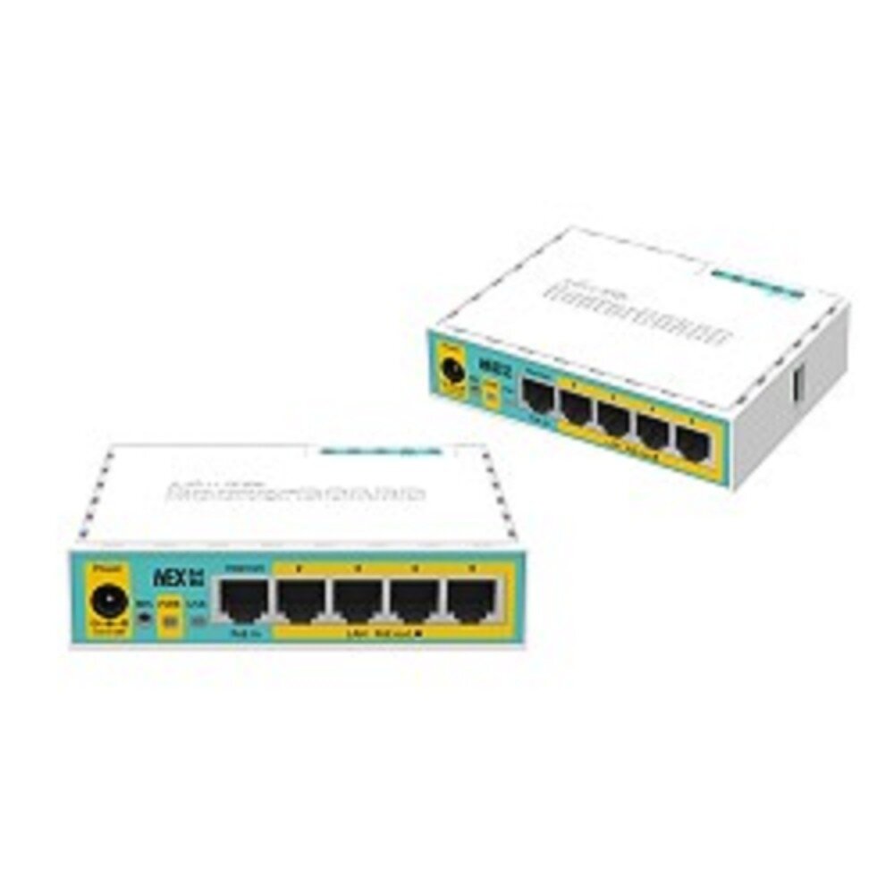 MikroTik RB750UPr2 hEX PoE lite Маршрутизатор 5-портовый 100-Мбитный с поддержкой PoE на 4-х портах 5x Ethernet, раздача PoE, 650 МГц ЦП, 64 МБ