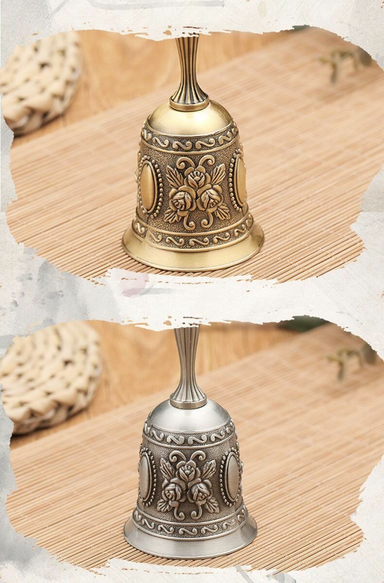 Серебристый Буддийский колокольчик Высота 11,3 см