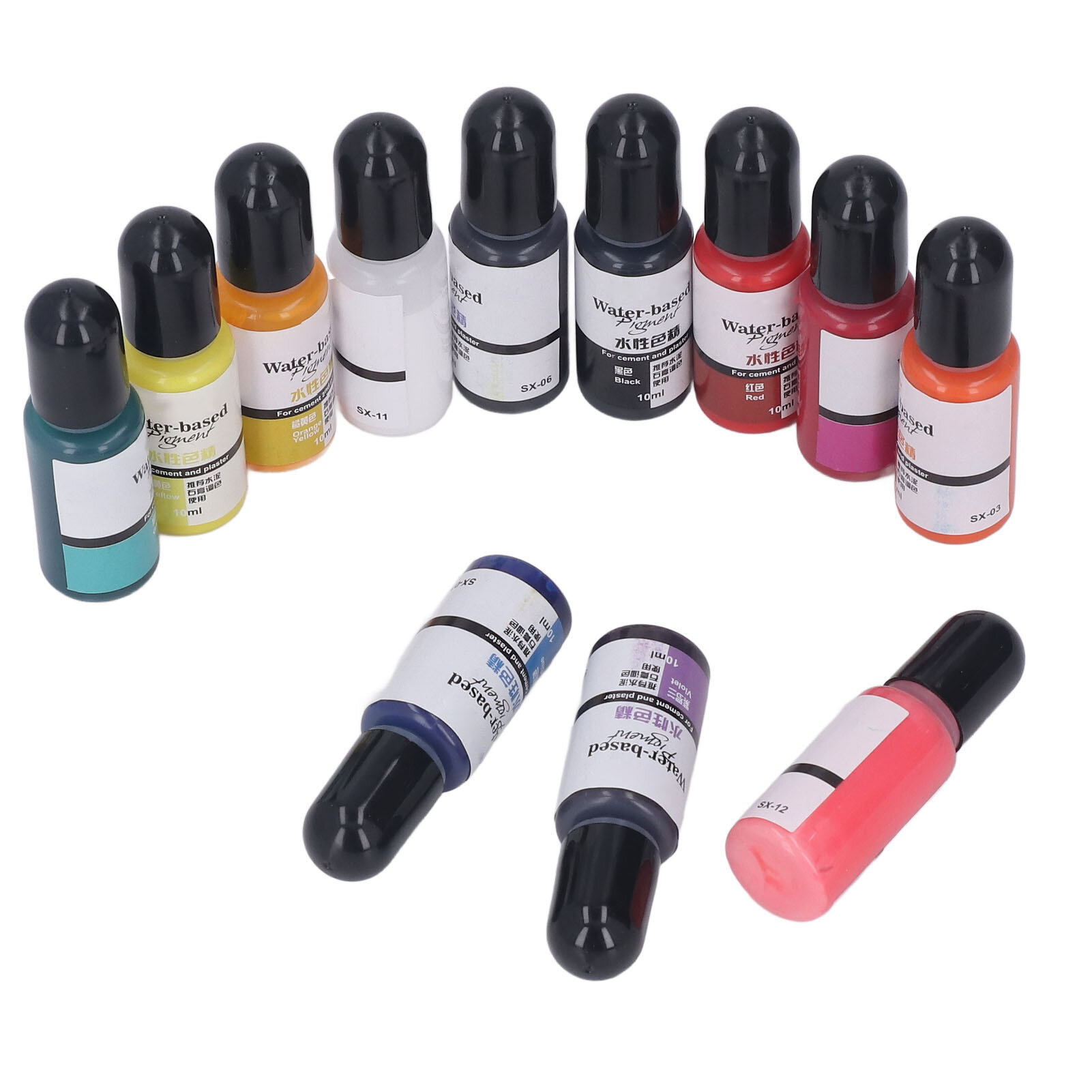 12 цветов эпоксидной смоляной краски для поделок своими руками, гладкая глянцевая эпоксидная краска для цементной штукатурки, высококачественная смоляная краска