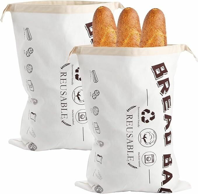 Хлебница, водонепроницаемая для сохранения свежести двойная подкладка 42X32cm