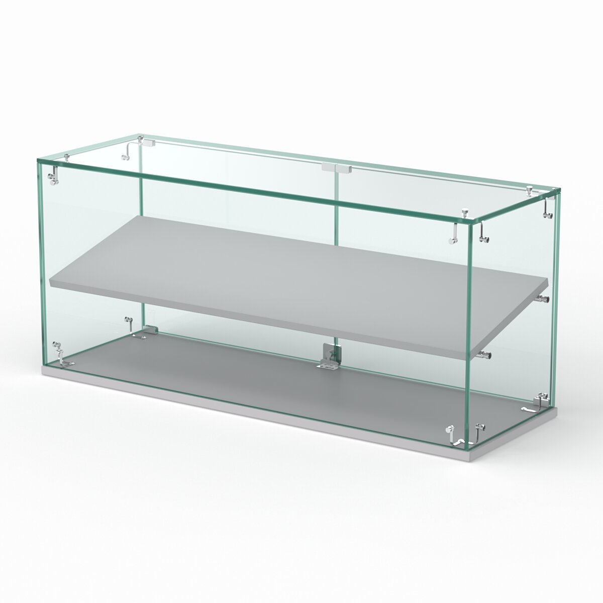 Витрина "сладость" №12-П для выпечки настольная пдсп, Серый. Производитель товара - компания Westcom.