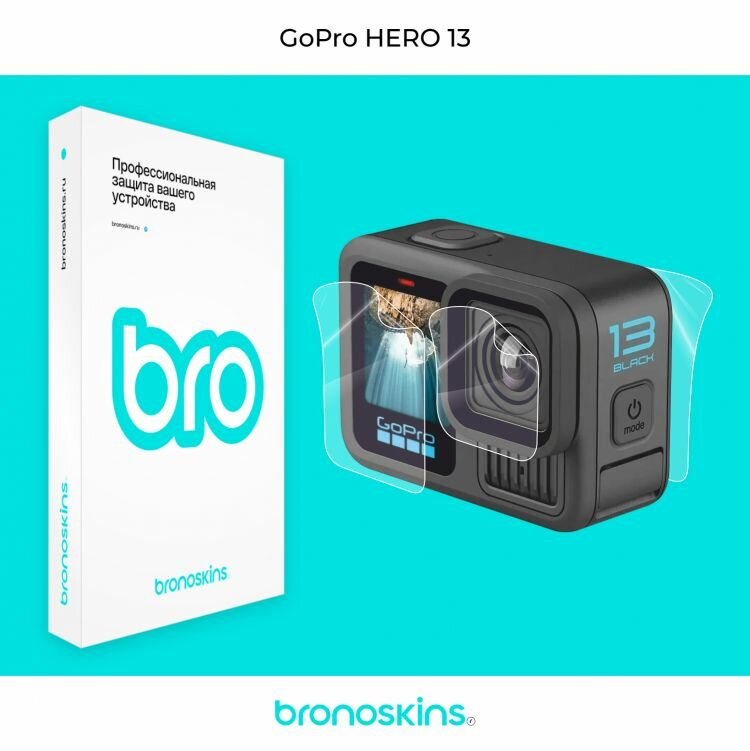 Комплект защитных пленок для GoPro Hero 13 (Глянцевый комплект защиты)