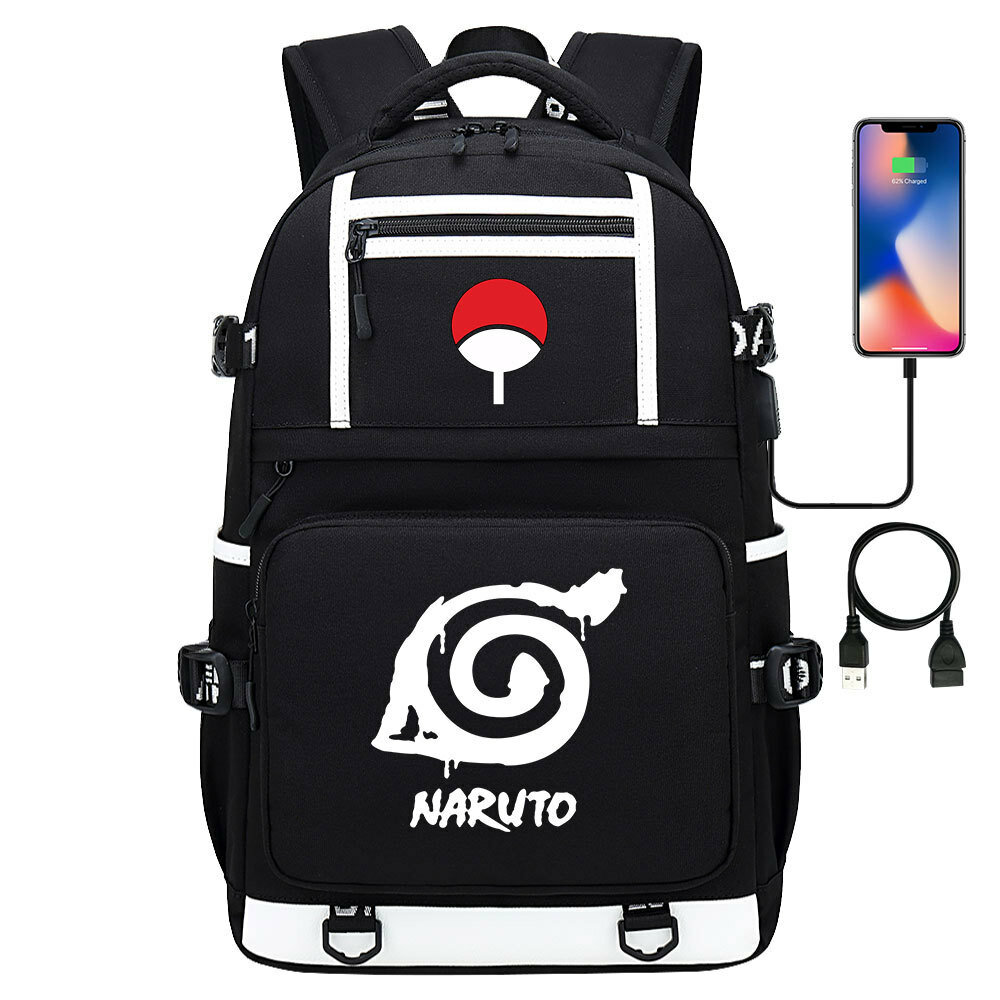 Рюкзак XAXBXC "Naruto", с USB, водоотталкивающий, 48 см x 30 см x 15 см