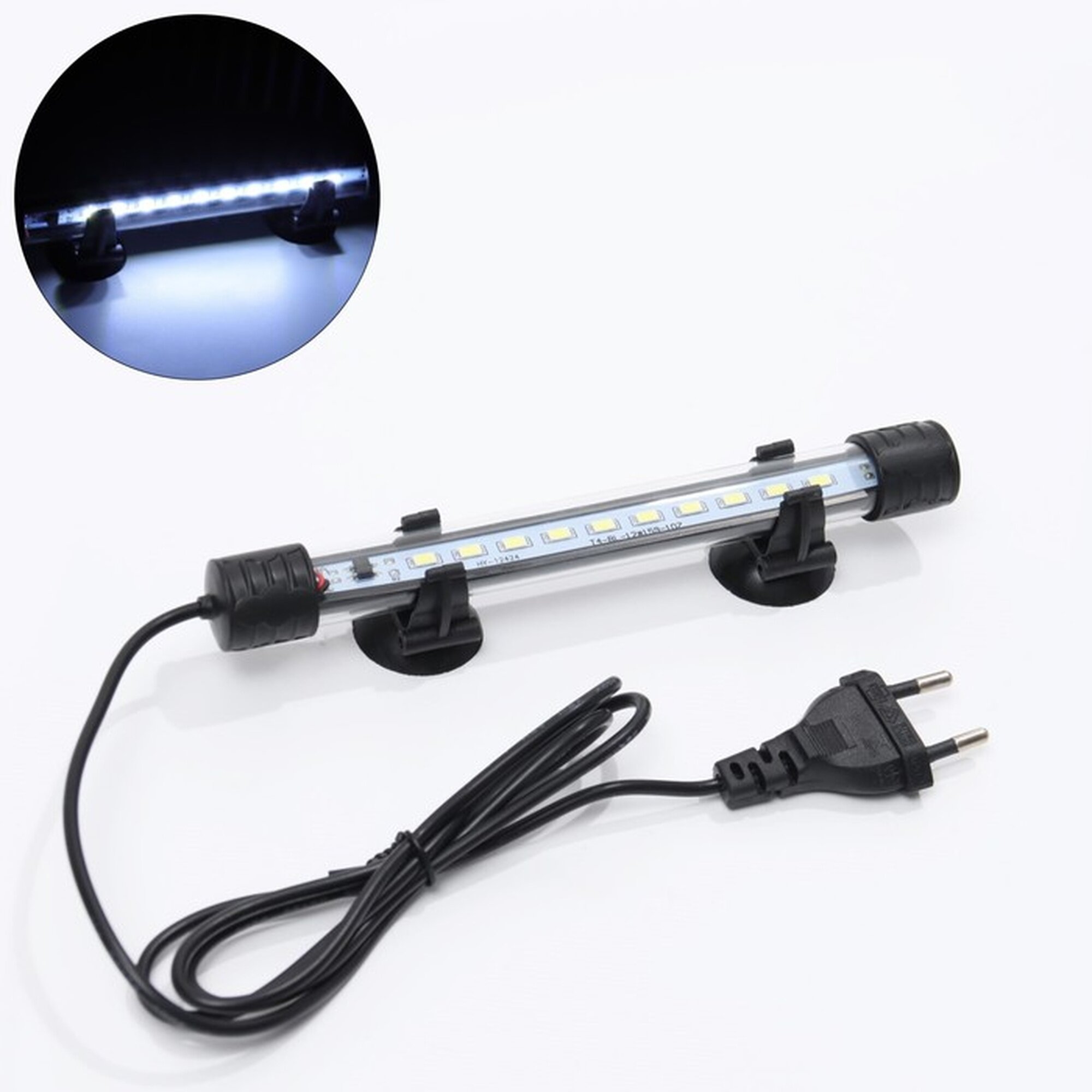 Светильник подводный JINGYE, для аквариума, 17,5 см, белый, 2Вт