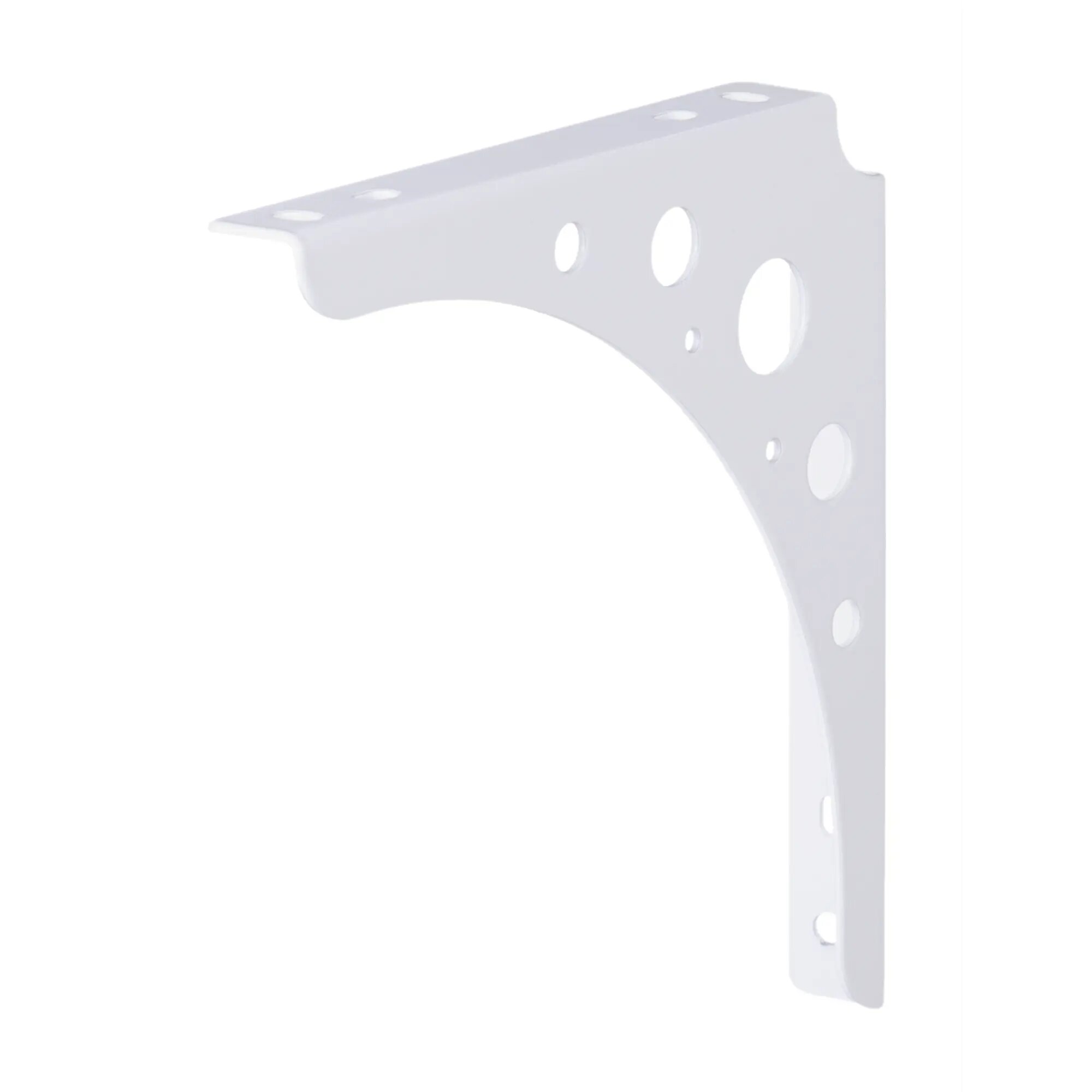 Larvij Кронштейн 20x20 см из стали, белый цвет, нагрузка до 25 кг, монтажная платформа