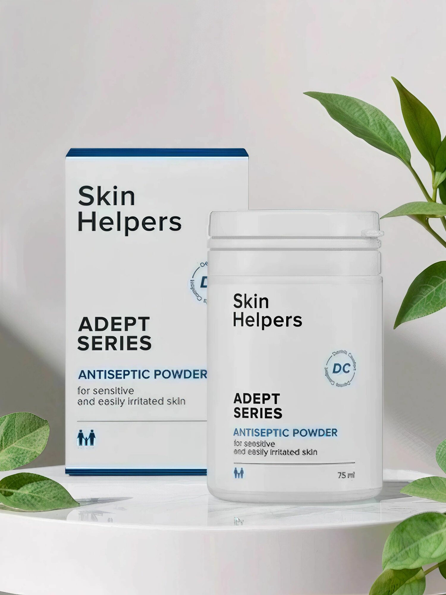 Антисептическая пудра Skin Helpers Adept Series GLORIA, 75 мл
