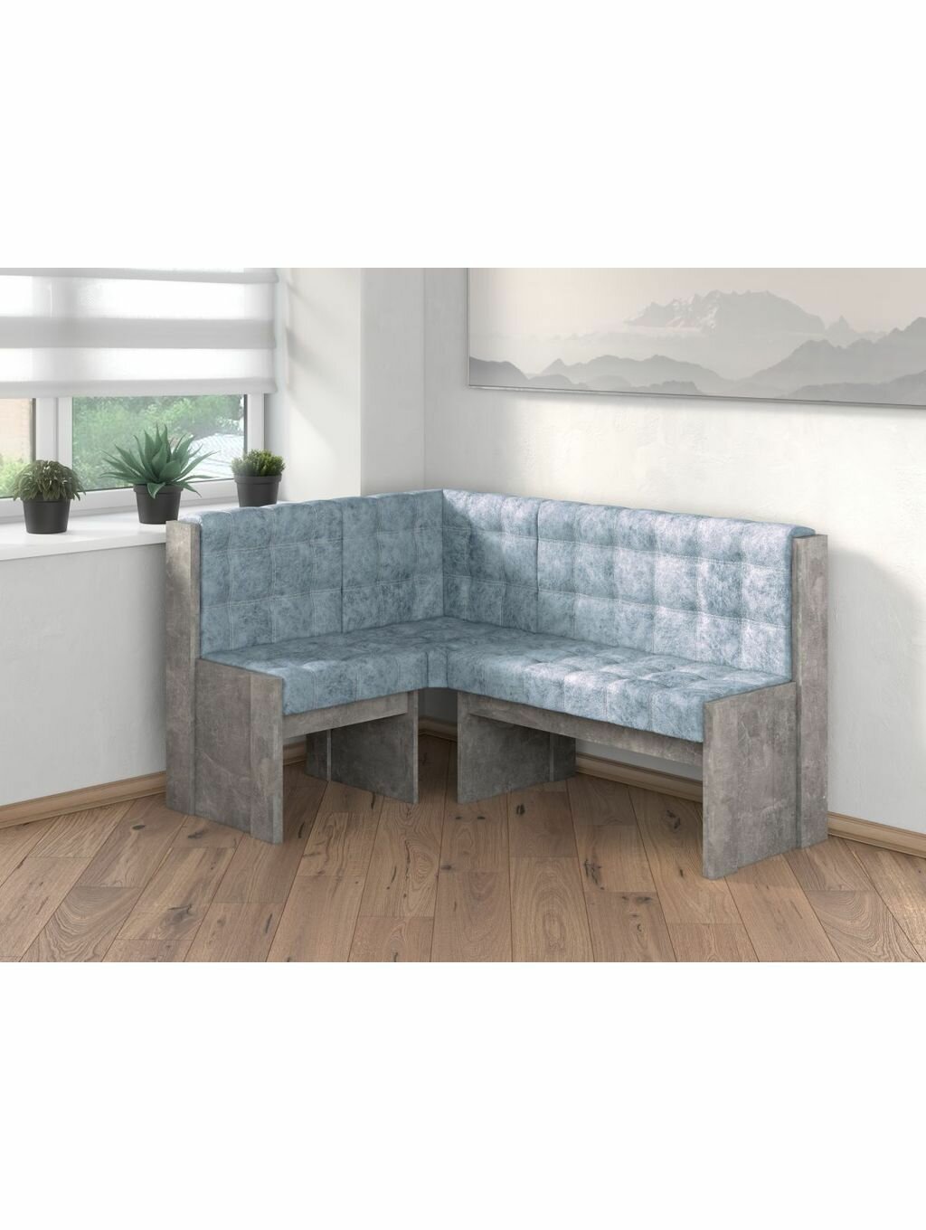 Кухонная скамья Квадро 146/106х52х86 см