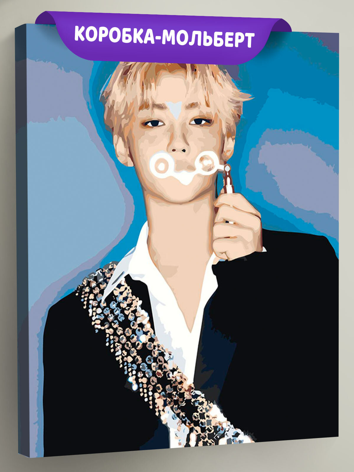 Картина по номерам на холсте с подрамником "Stray Kids Стрей Кидс KPOP кпоп: Феликс" Раскраска 40x50 см, Музыка