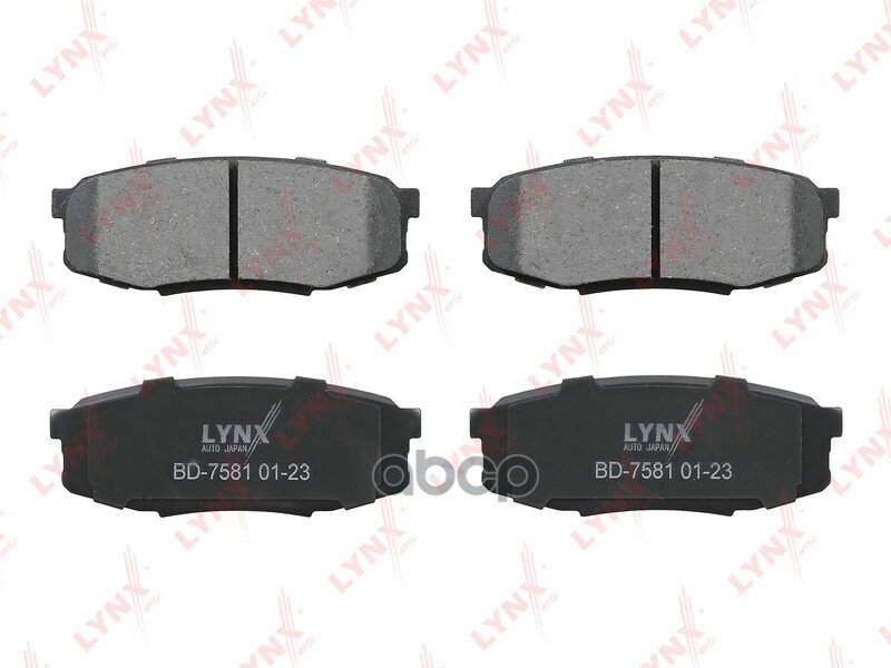 Колодки тормозные дисковые | зад | LYNXauto арт. BD-7581
