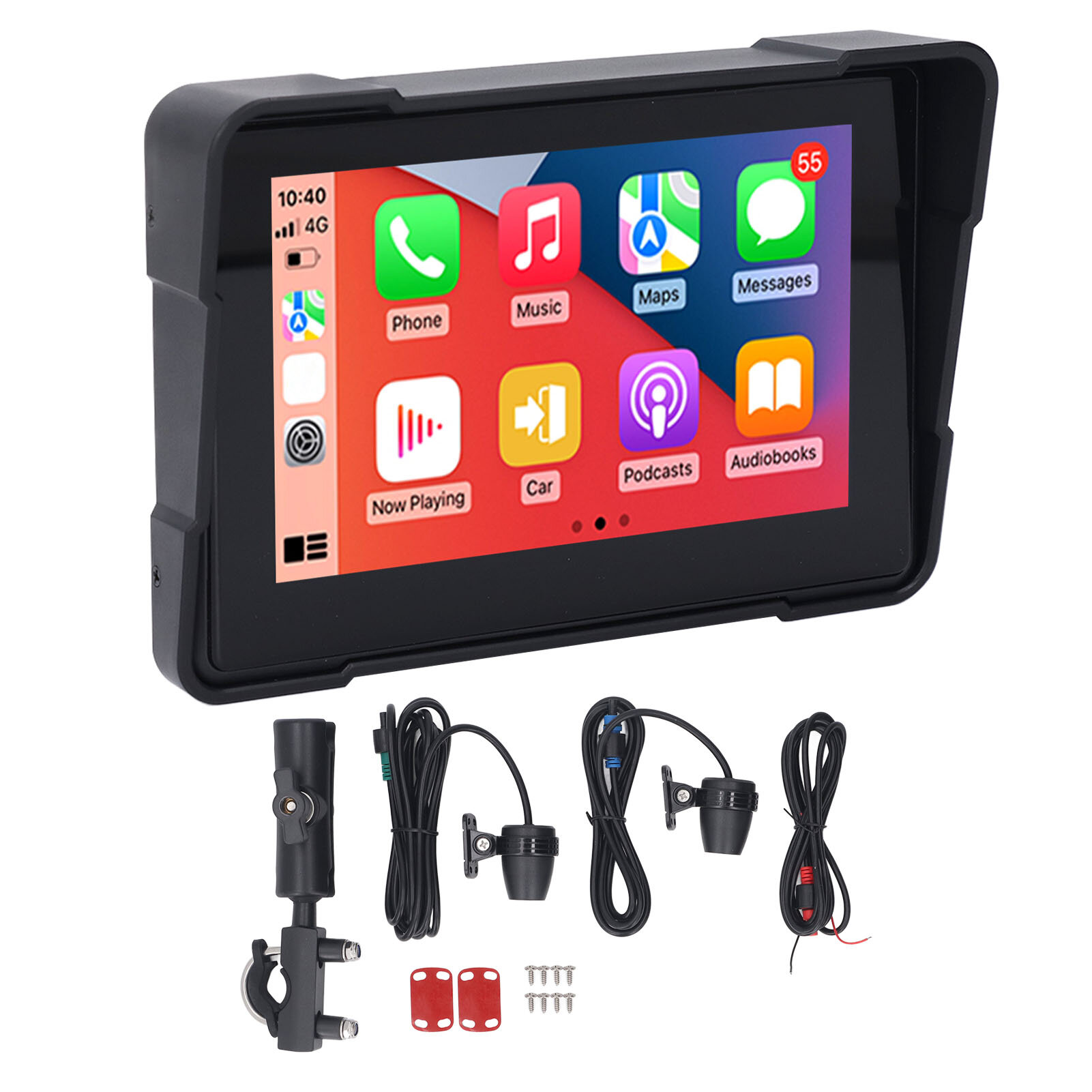 Портативный сенсорный экран мотоцикла 1080p для CarPlay Wireless для Android Auto 5in Pnd Dual Bluetooth 5.0 IP67.