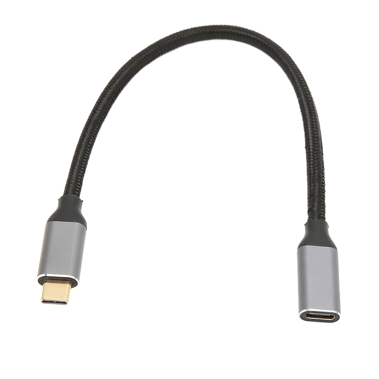 Удлинительный кабель USB C, синхронизация данных 10 Гбит/с, подача питания 100 Вт, видеовыход 4K 60 Гц с чипом E Marker, 0,25 м