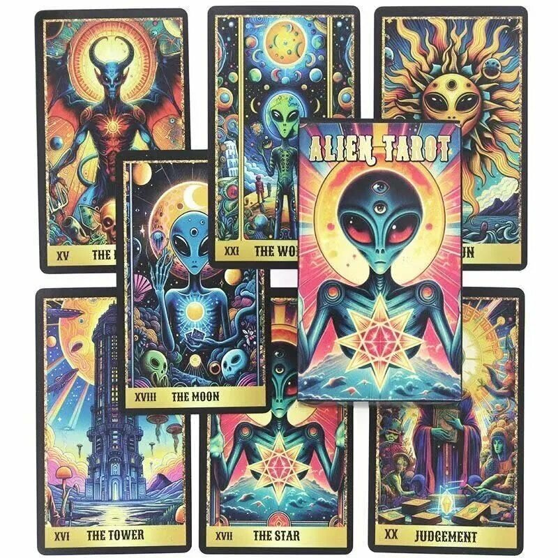 Alien Tarot /Карта Инопланетной башни/10x6CM/78шт