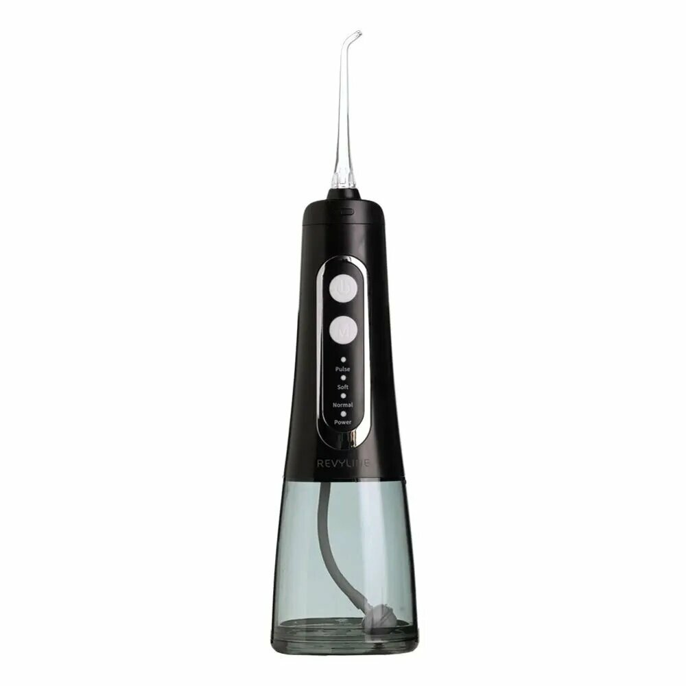 Ирригатор Revyline RL240, портативный, импульсный, 4 режима, 300мл, чёрный