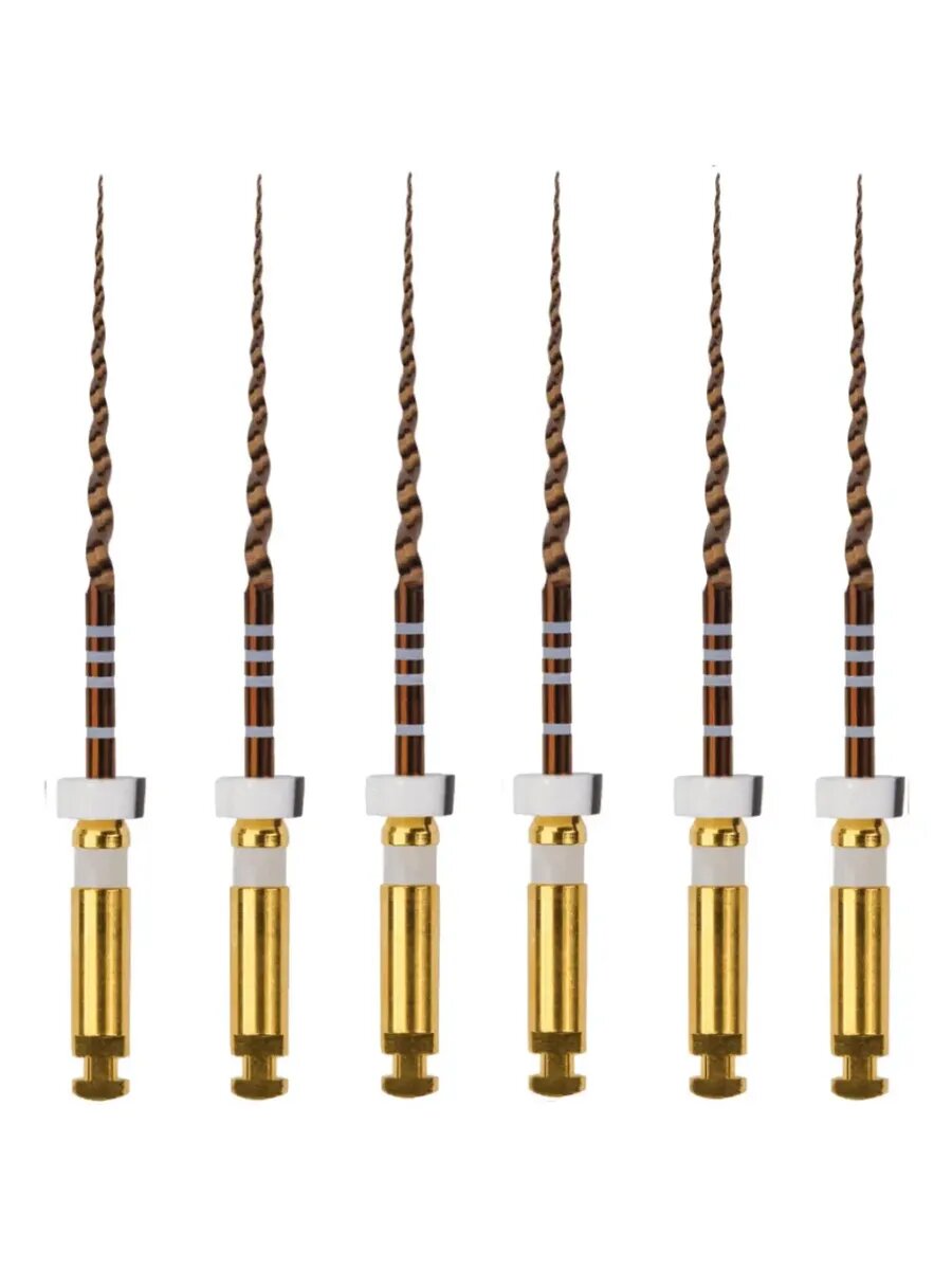ProTaper GOLD S2 25 мм STER 6 шт, белые