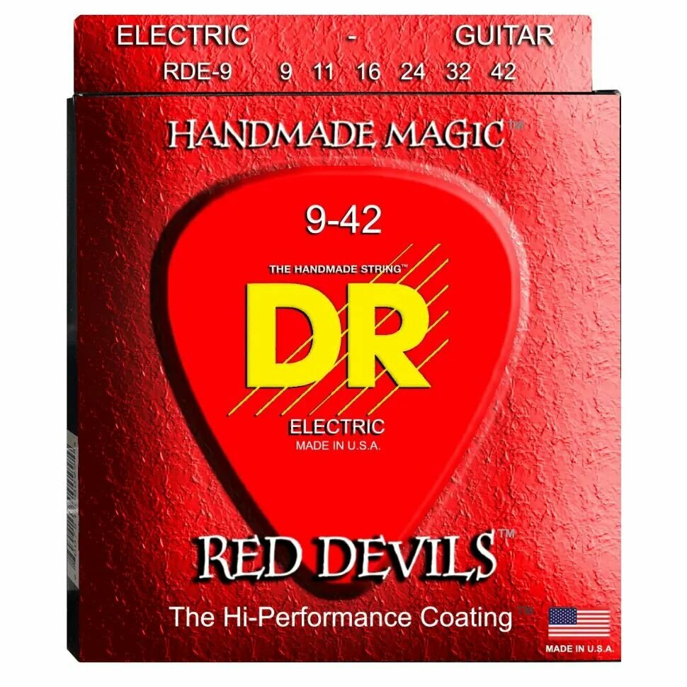 Струны для электрогитары DR Strings RDE-9 Red Devils 9-42 — фото 1