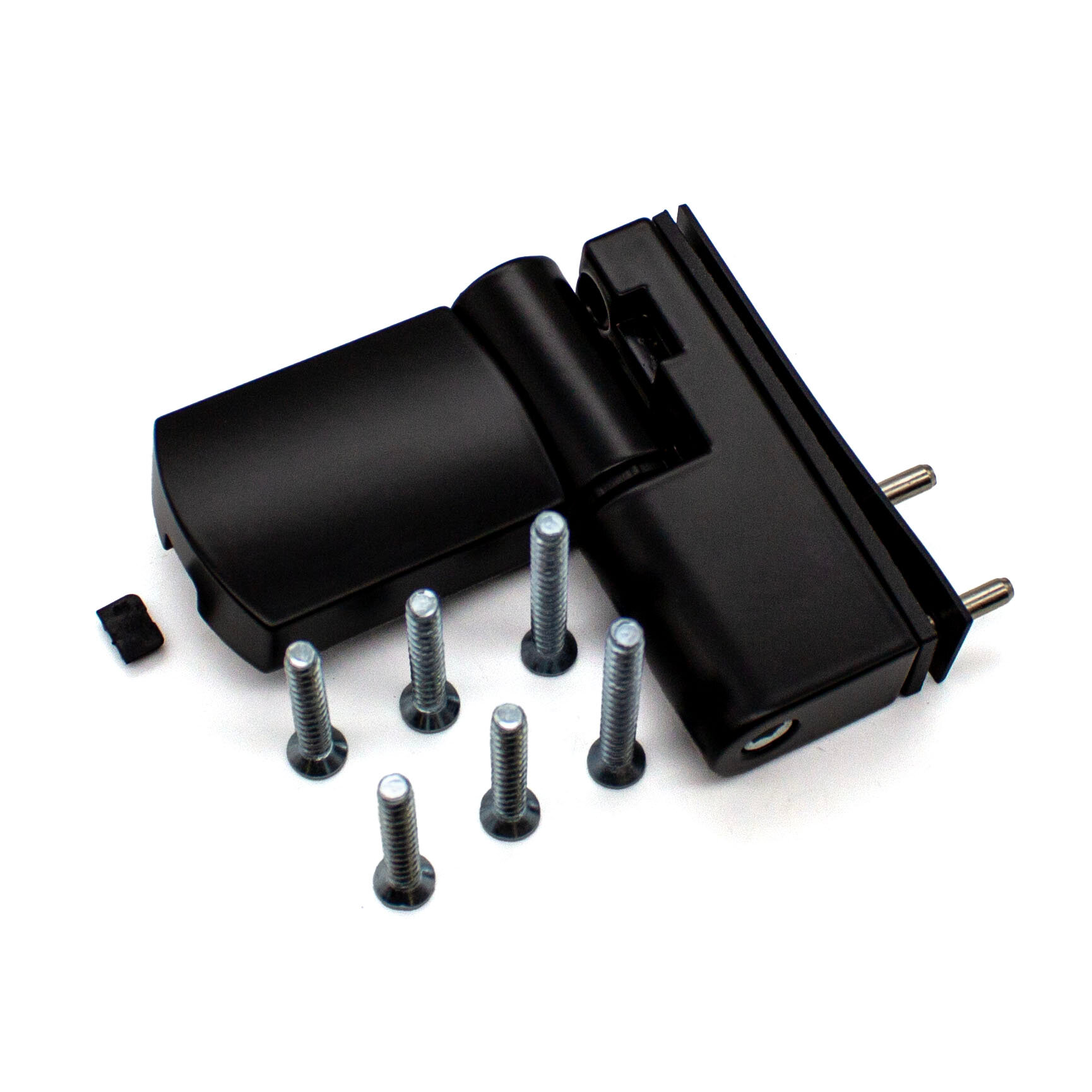 Петля дверная DH-R23 черная RAL9005 для пластиковых и деревянных дверей