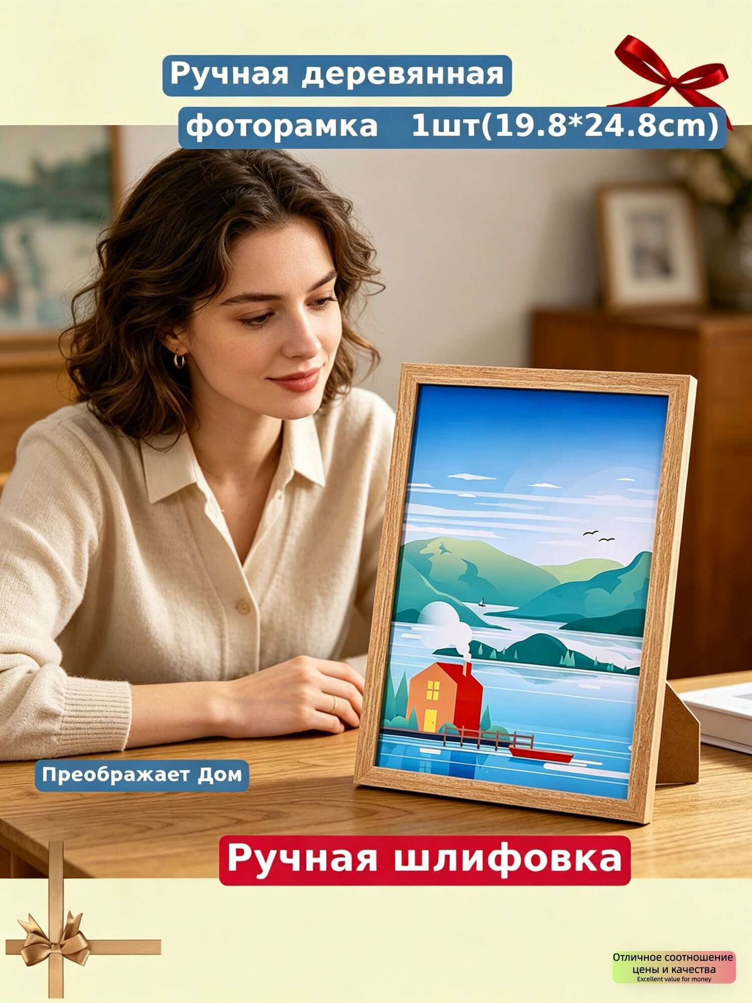 Рамка белое 8.9cm*12.7cm