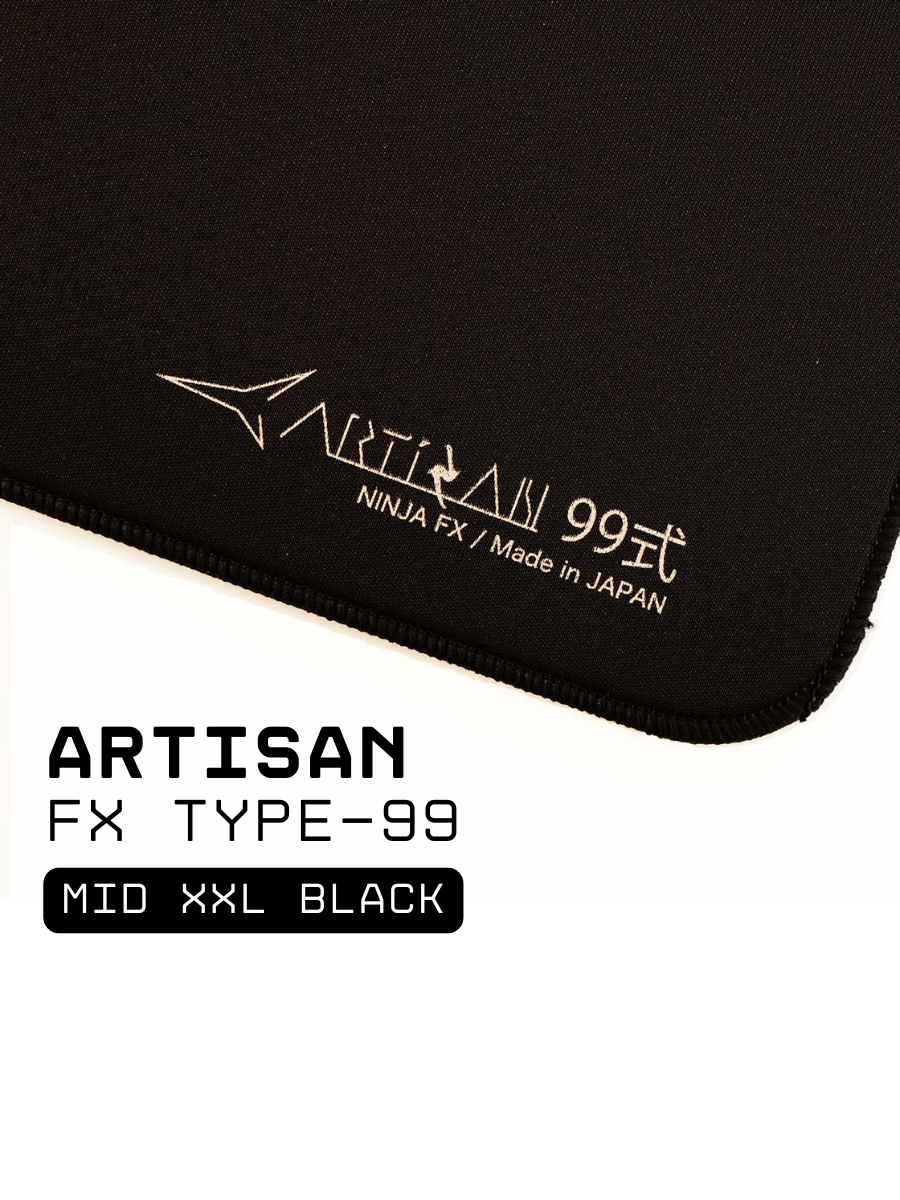 ARTISAN FX TYPE-99, MID, BLACK размер: XXL 500x490x3 мм, контрольный коврик для мыши, оригинал Япония