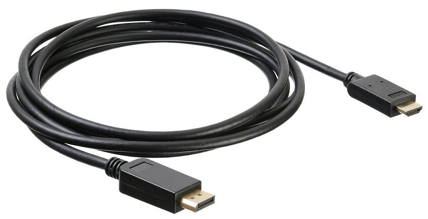 Кабель аудио-видео Buro v. 1.2 DisplayPort (m)/HDMI (m) 3м. Позолоченные контакты черный (BHP DPP_HDMI-3)