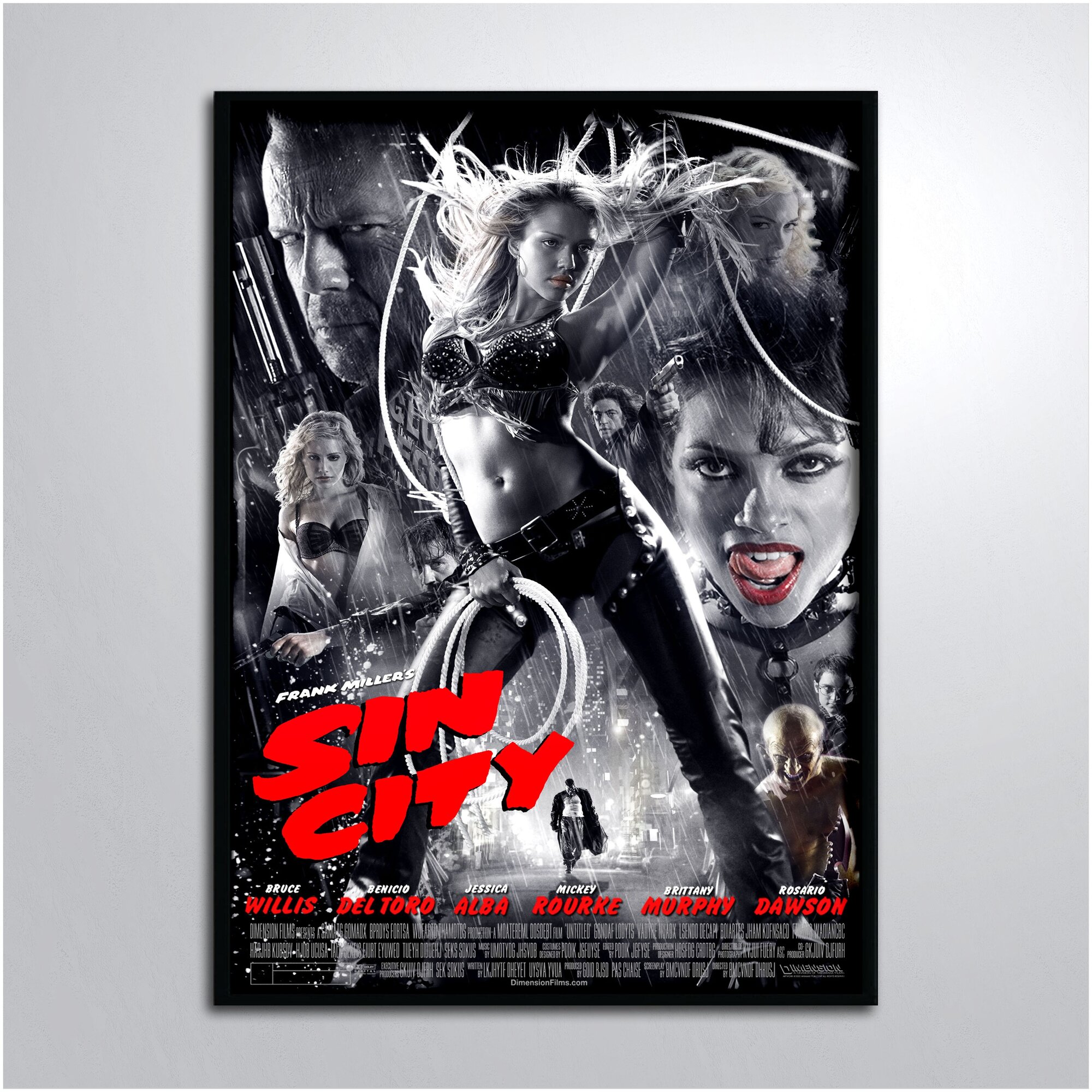 Постер в раме/ Город Грехов Джесика Альба