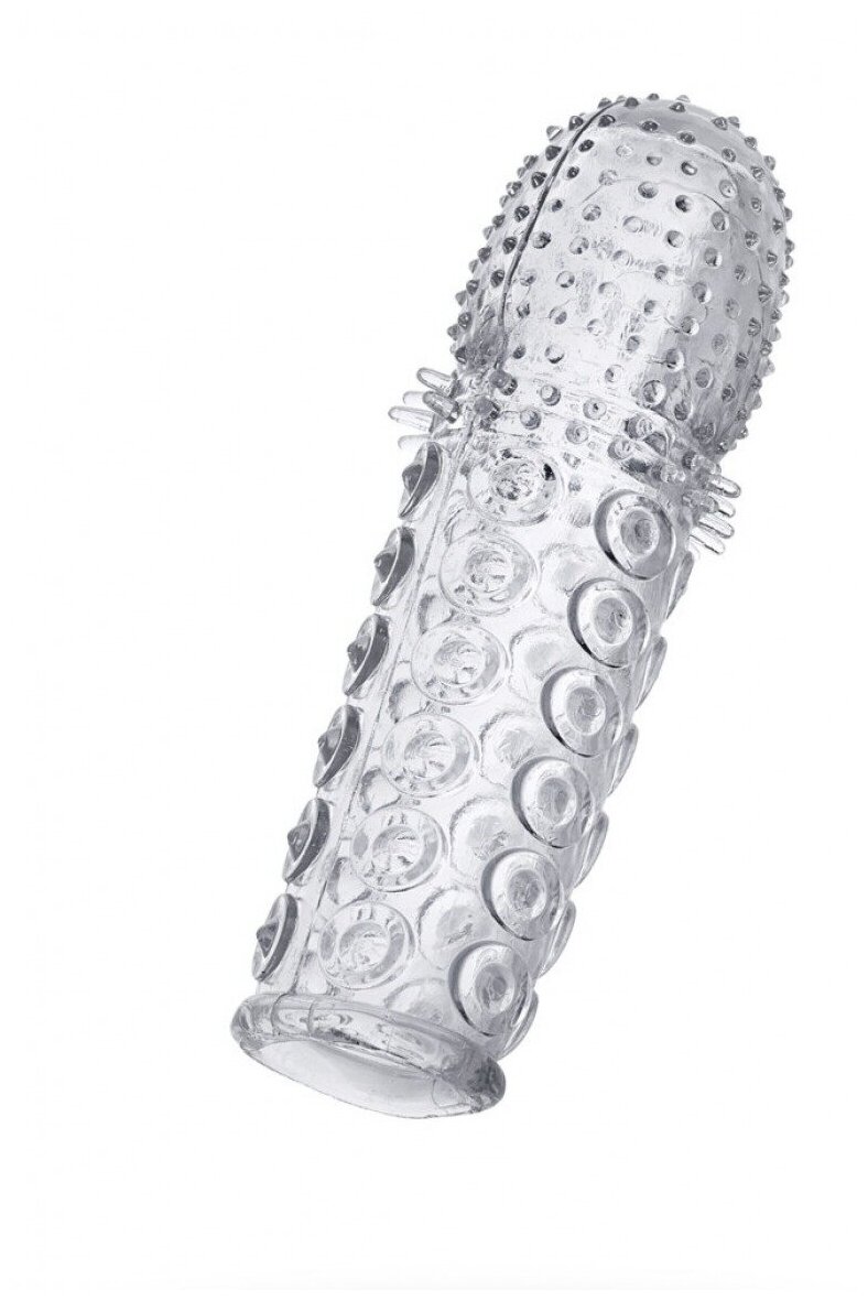 Стимулирующая насадка на пенис с пупырышками Toyfa