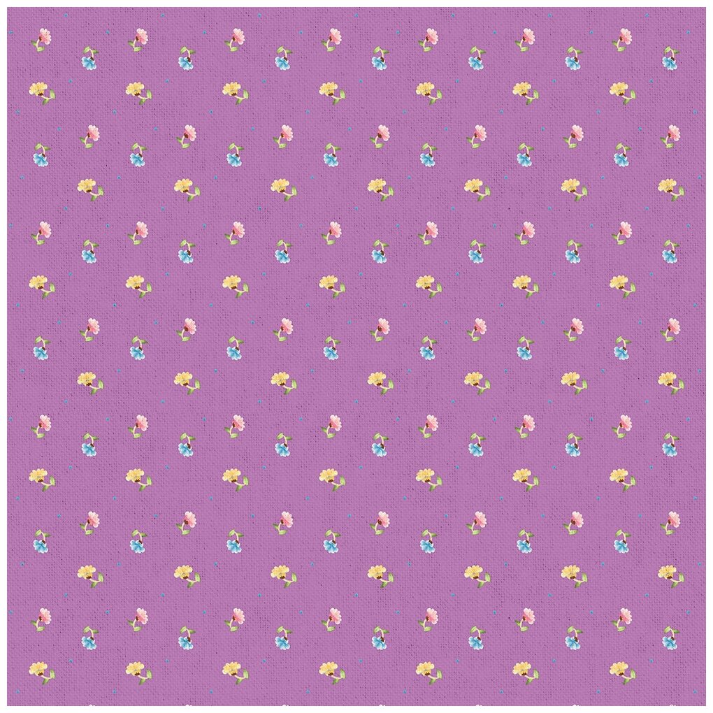 Ткани фасованные PEPPY (A - O) для пэчворка нежная история фасовка 50 x 55 см 146±5 г/кв. м 100% хлопок НИ-24 фиолетовый