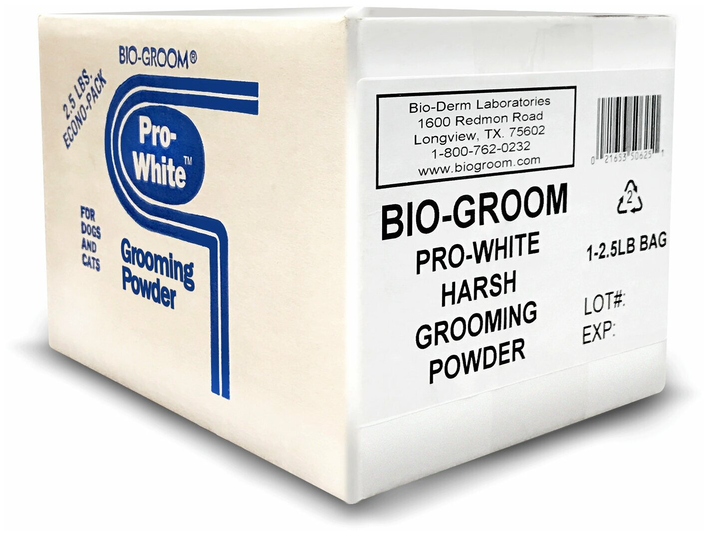 Bio-Groom Pro-White Harsh Coat жесткая пудра для шерсти, 1.135 кг