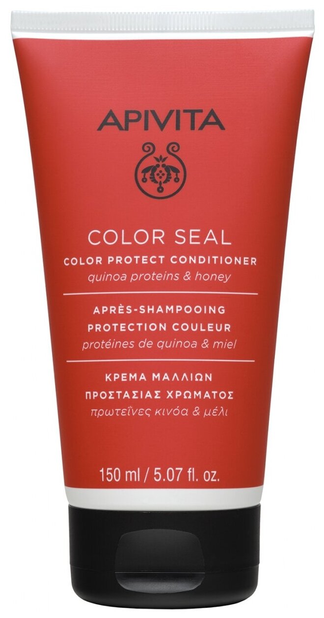 Апивита Кондиционер для окрашенных волос с Протеинами Киноа и Медом, 150 мл | APIVITA Conditioner