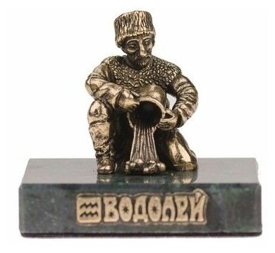 Статуэтка Знак зодиак Водолей на камне (ВхШхД 4см./5см./5см.)