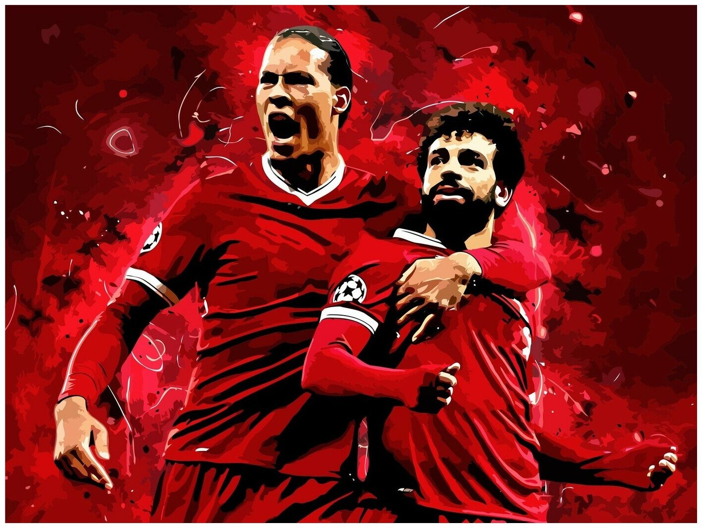 Картина по номерам на холсте Спорт футбол Ливерпуль - 901