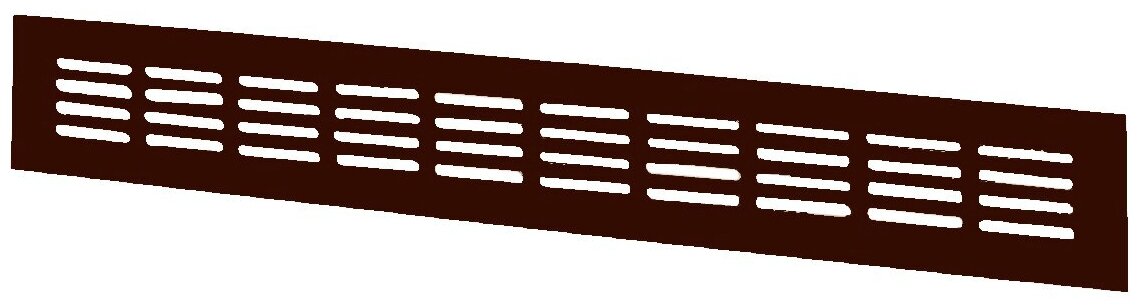 Решетка Визионер мвмс 1000х100 мм Коричневая (RAL 8017)